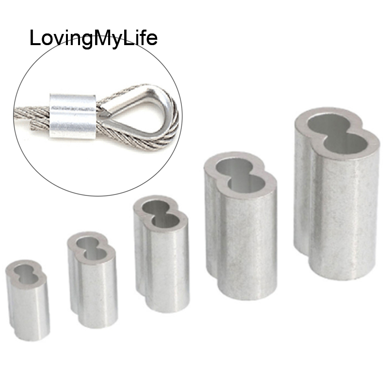 【Ready!】Aluminum Cable Crimps 8-shaped Aluminum Sleeve Double Hole ...