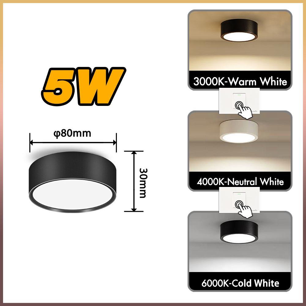 3 Colors Led Downlight for Ceiling Pin Light Modern Design Spotlight ...
