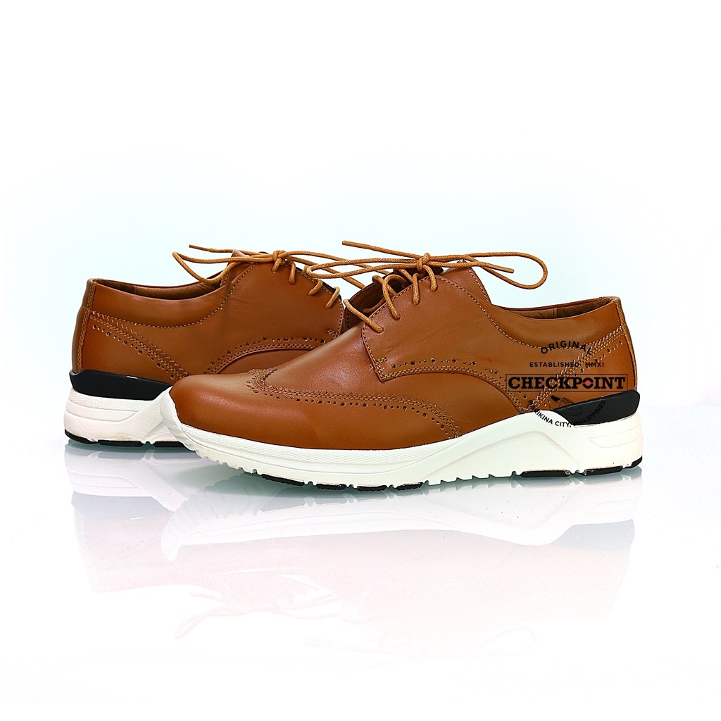 Checkpoint Marikina Made Men's Brogue Shoes Black Brown Tan Gerardo ...
