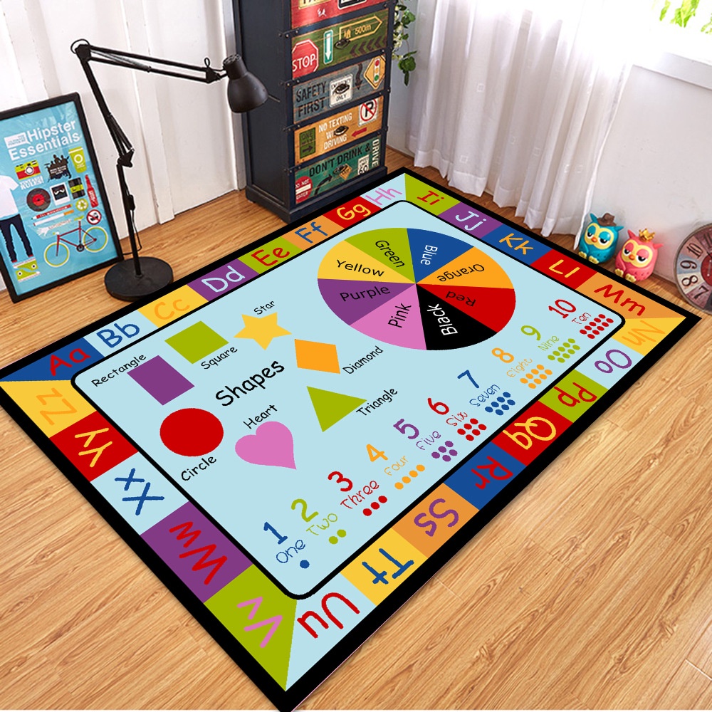 Baby Early Education Letter Carpet Number Shape Puzzle Game Crawling ...