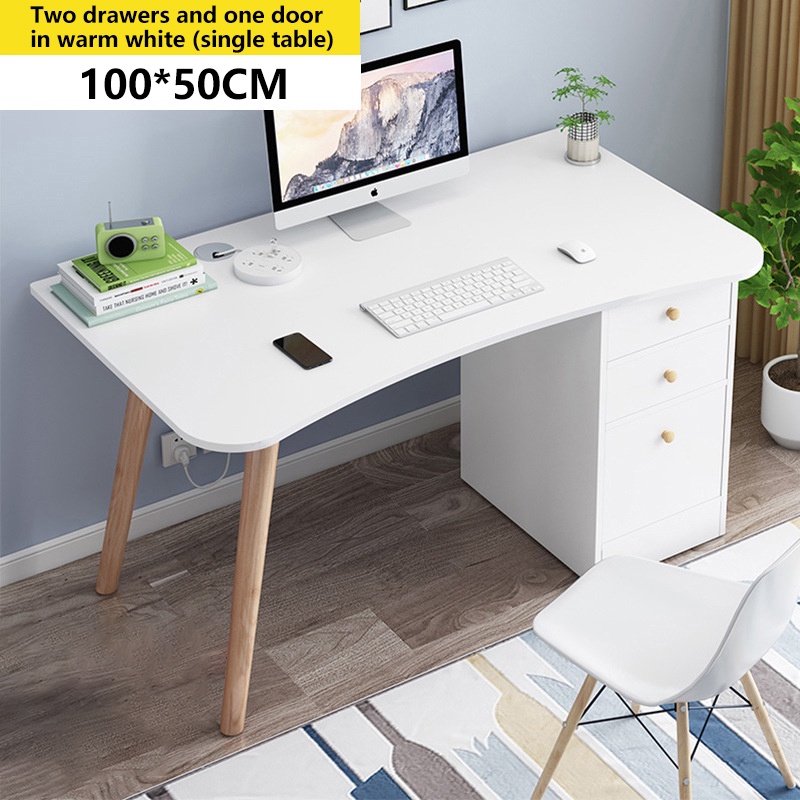 120CM Table Desk for Computer Office Table with Drawer Work Desk ...