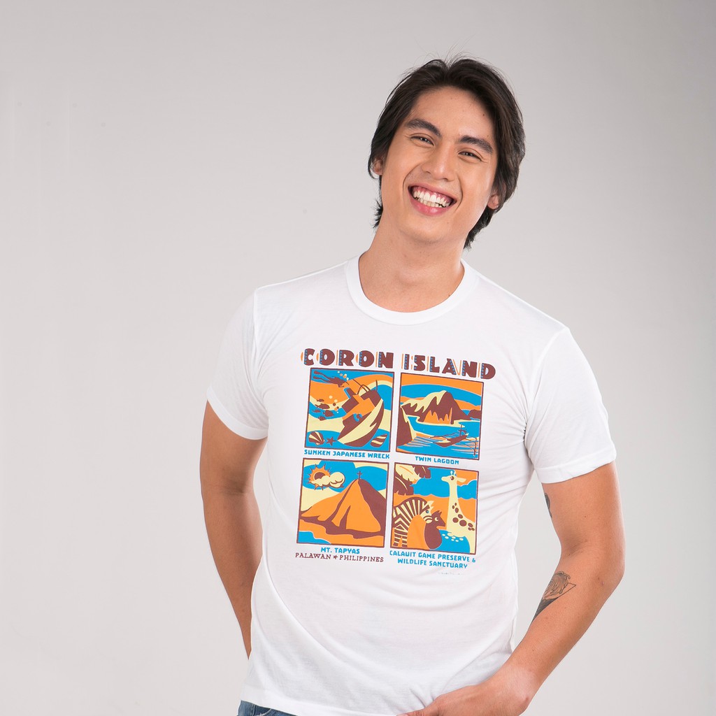 Islands Souvenirs Coron Elemental Men's Shirt White | Lazada PH