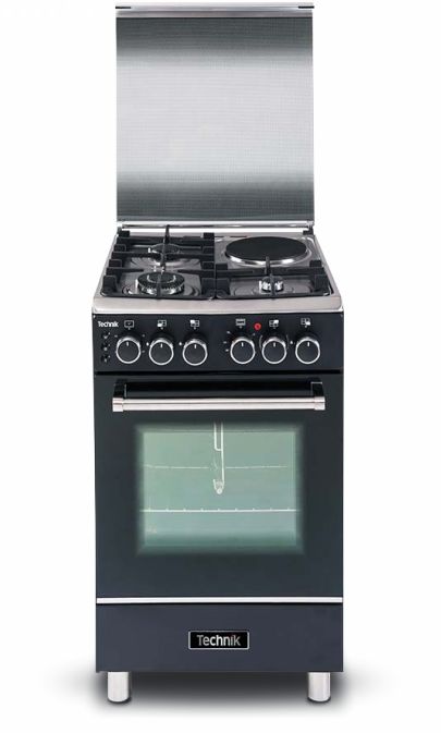 Technik 60 cm. Cooking Range, 3 Gas Burners with Wok Burner + 1 ...