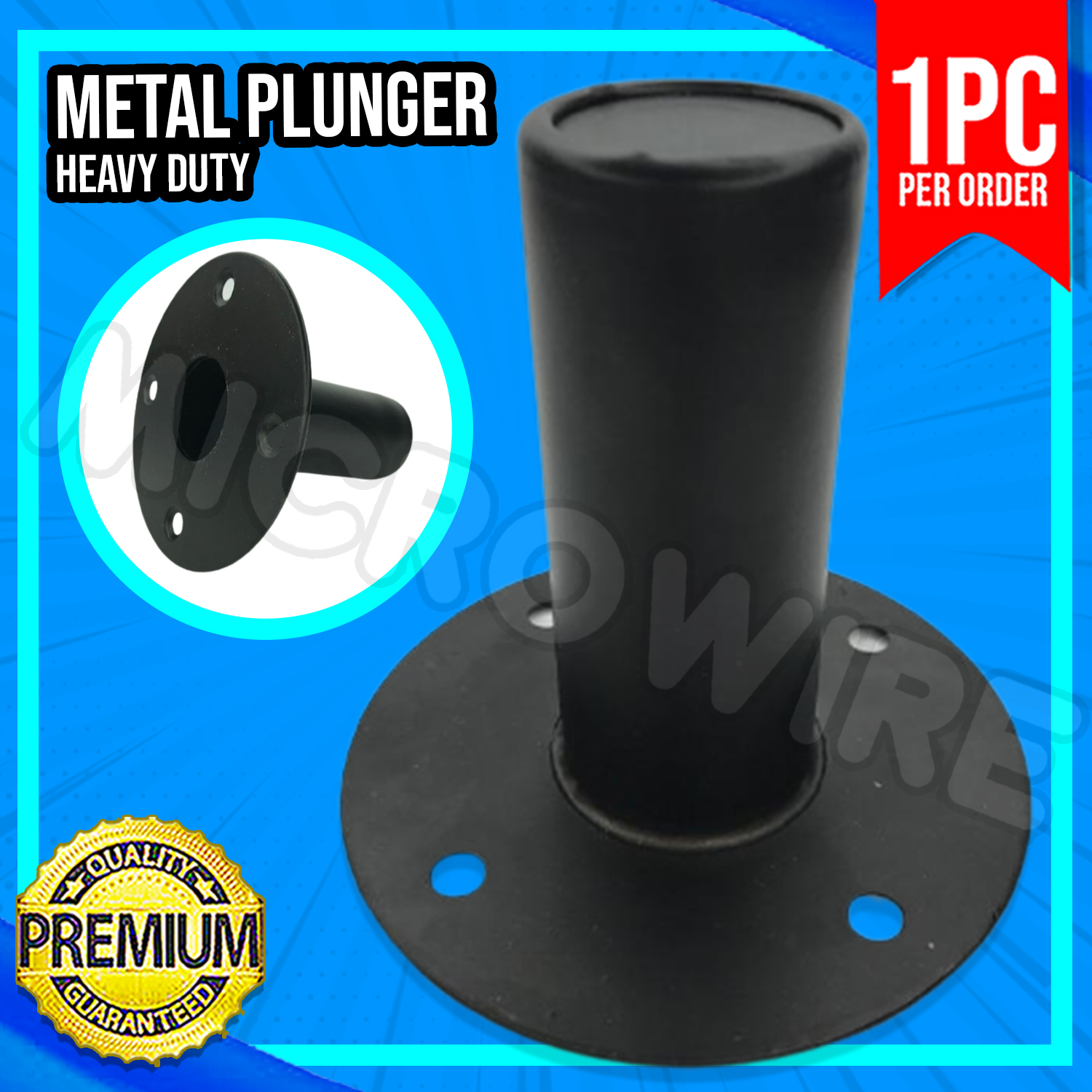 Metal Plunger (SSA1) For Tripod/ Speaker Stand 4 MOUNTING HOLES, HEAVY ...