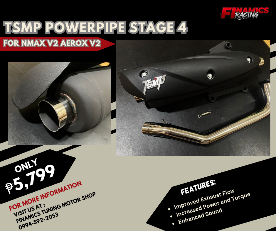 TSMP POWERPIPE NMAX V2 AEROX V2 STAGE 4 | Lazada PH