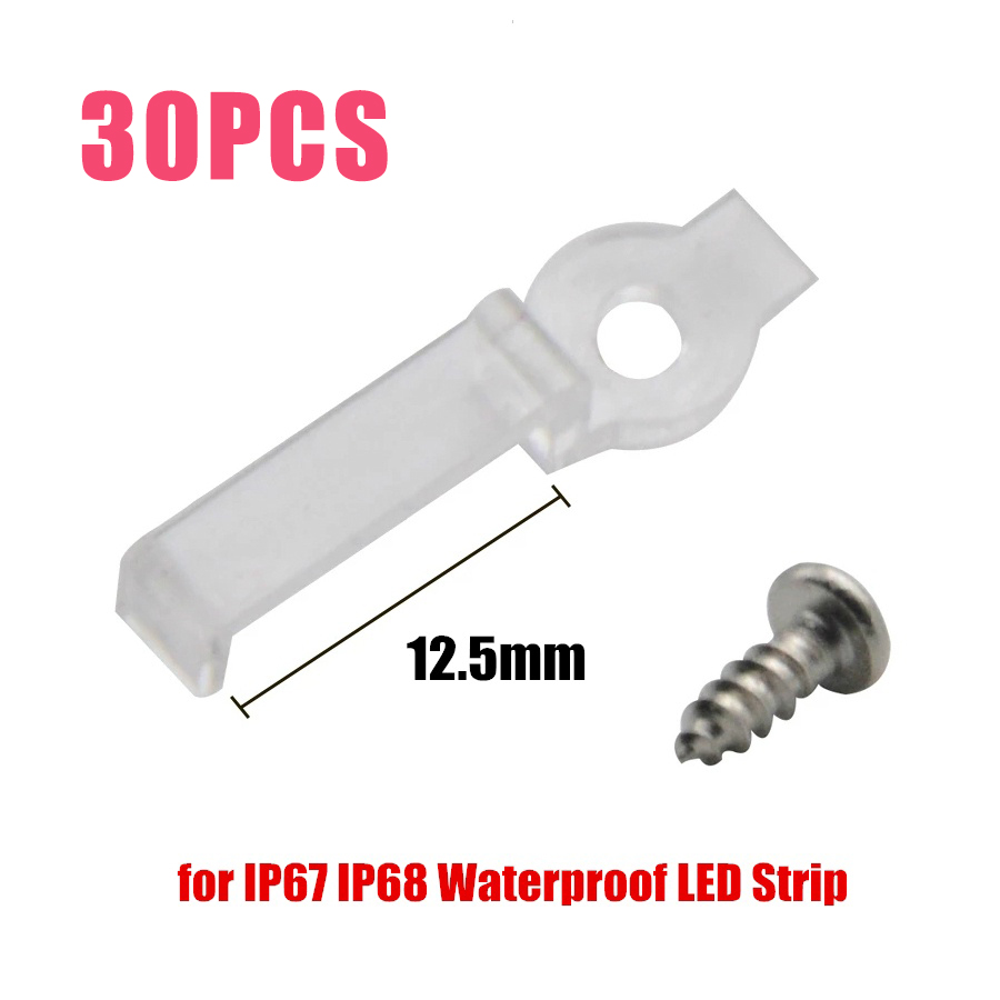 30pcs 10mm 12mm Light Bar Mounting Brackets Clip Connector LED Light ...