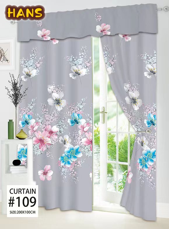 1PC Butterfly Curtain Colorful 200x100 cm Cotton New Kurtina Design ...