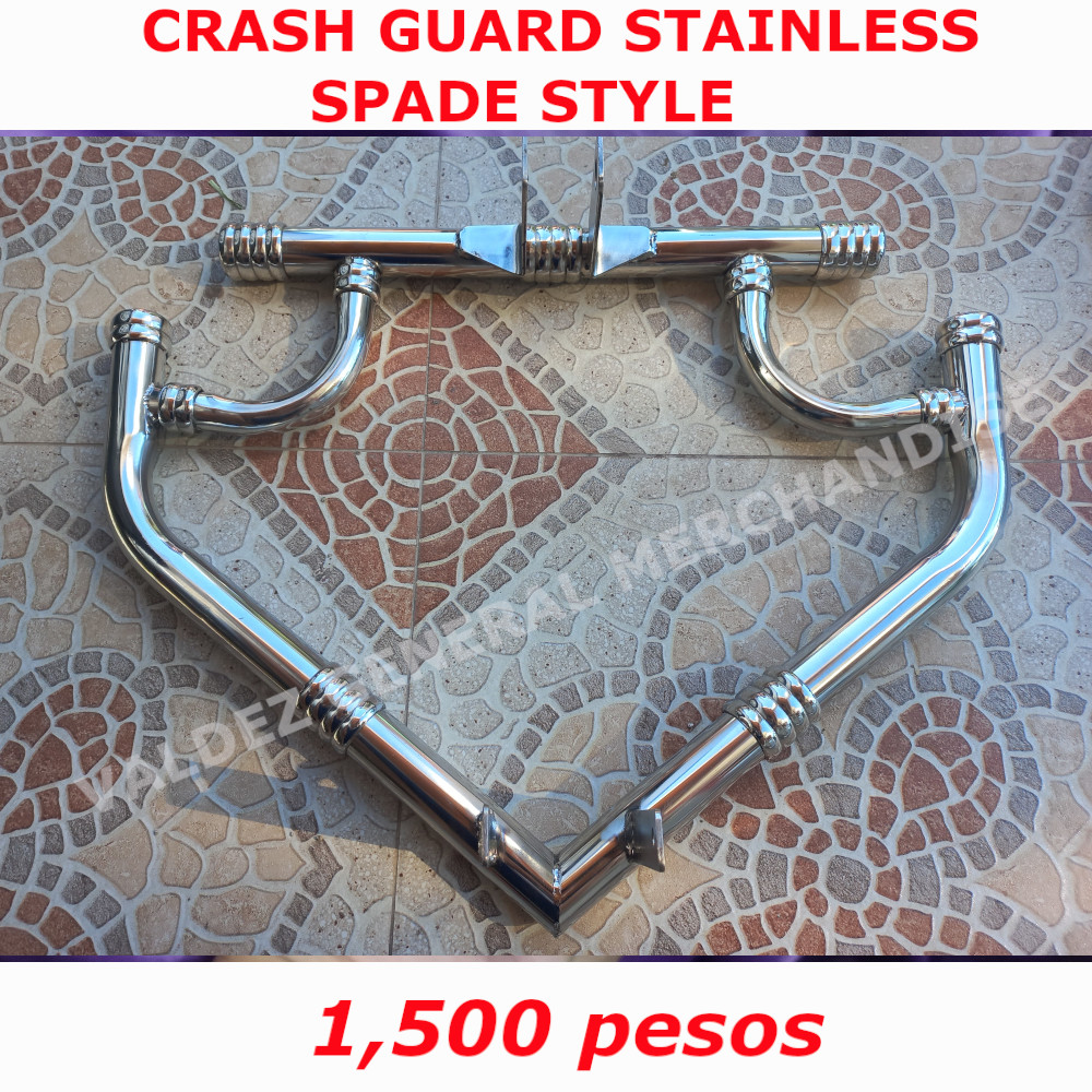 New Stainless Crash Guard, "Spade Style" for TMX 155 & TMX 125, 1500 ...