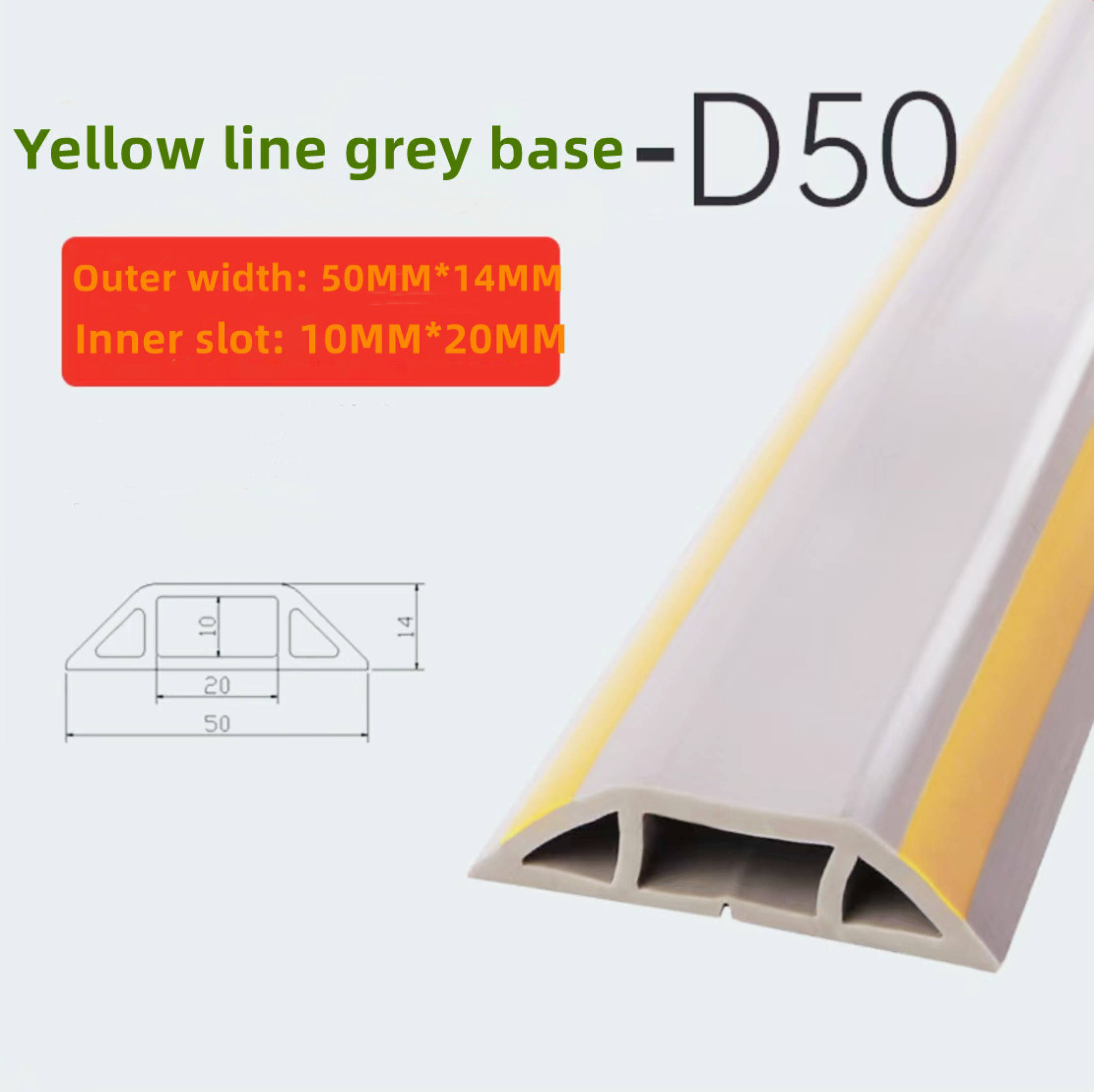 Self-adhesive flexible Wire shielding bar,rubber floor cable trough ...