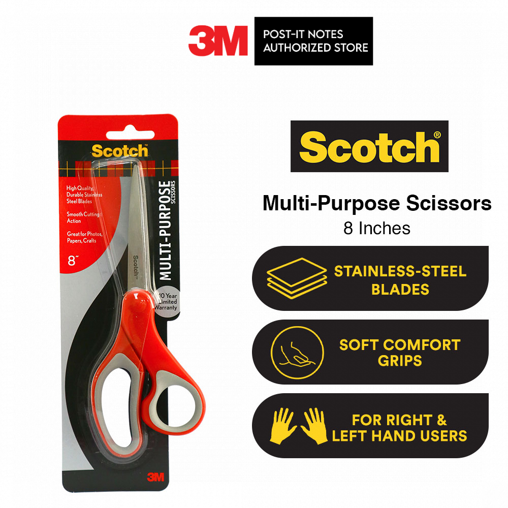 3M Scotch™ Multi-Purpose Scissors 1428, 8in [MS1428] | Lazada PH