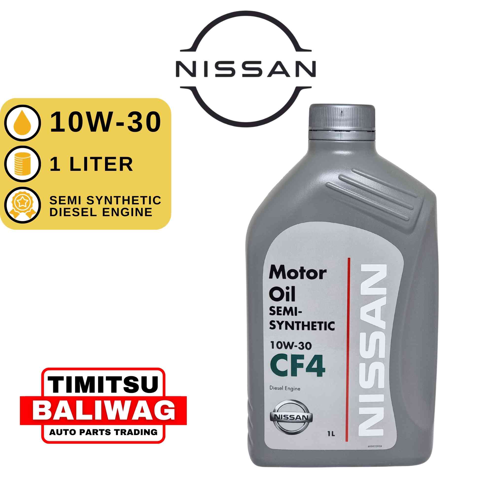 NISSAN GENUINE SEMI SYNTHETIC 10W-30 CF4 DIESEL ENGINE OIL 1LITER | Lazada