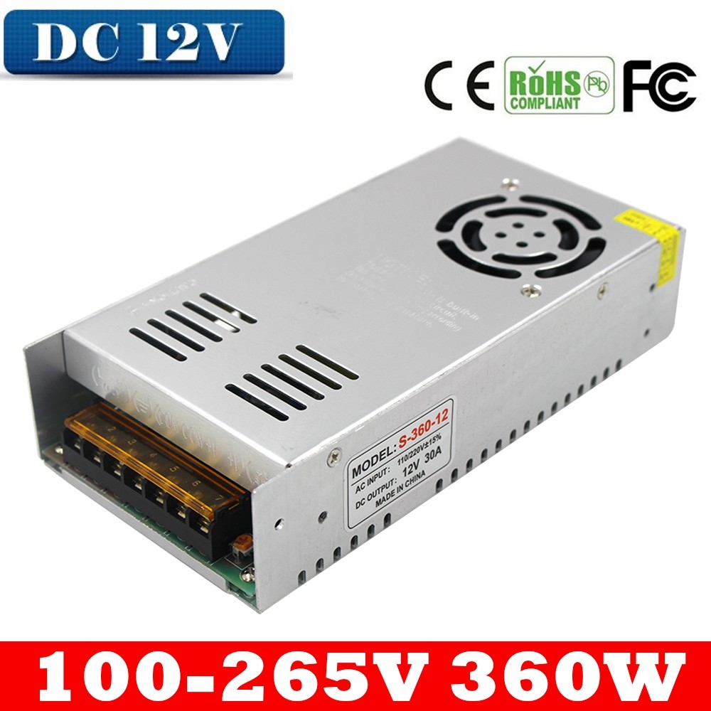 12V 5A/10A/20A/30A Centralized Power Supply 12V Power Adapt AC TO DC ...
