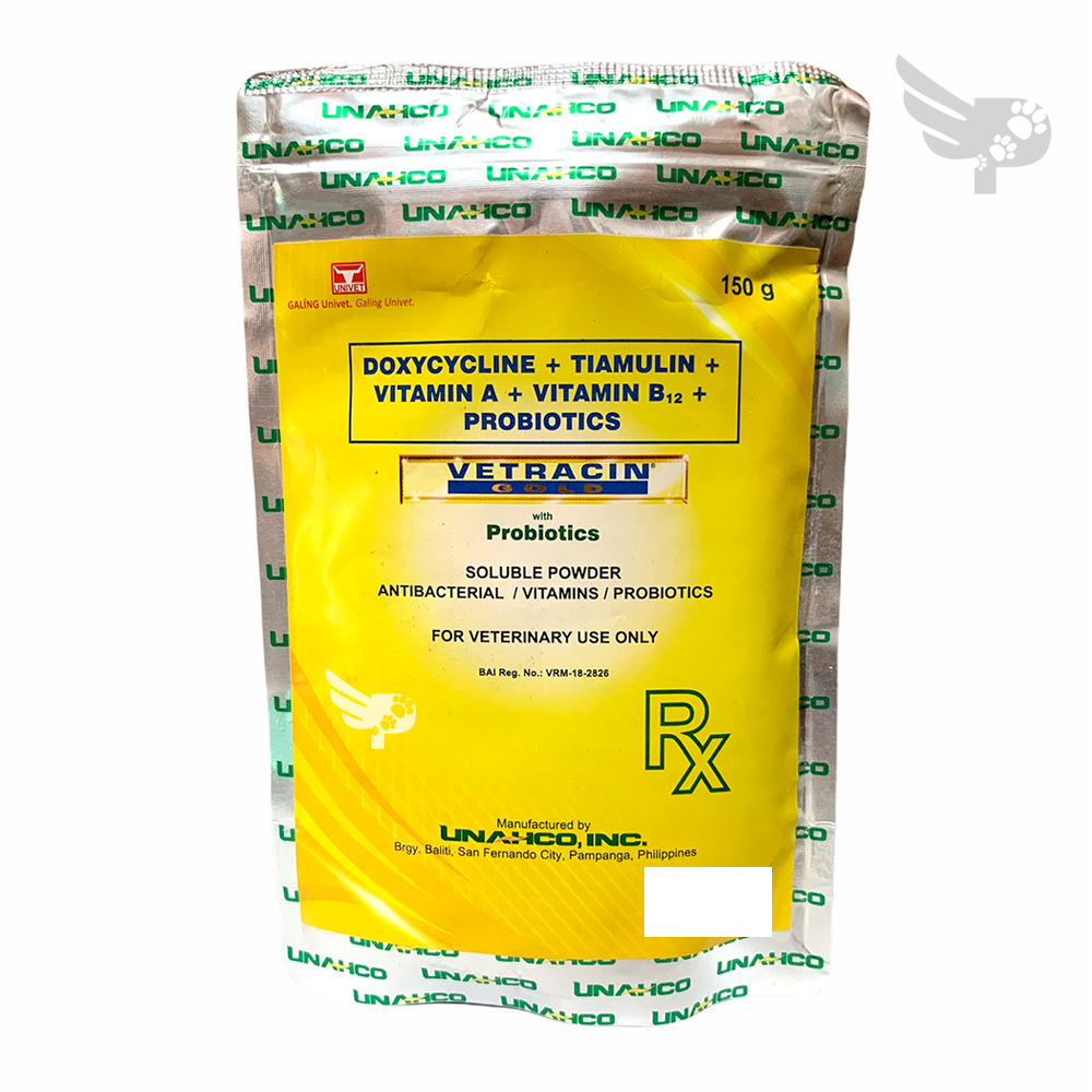 VETRACIN GOLD 150g - with PROBIOTICS - For Animals - Swine, Pigs ...