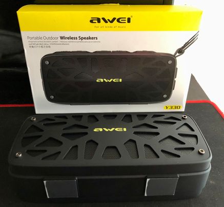 AWEI Y330 SPEAKER MINI PORTABLE BLUETOOTH OUTDOOR SOUND BASS SUPPORT ...