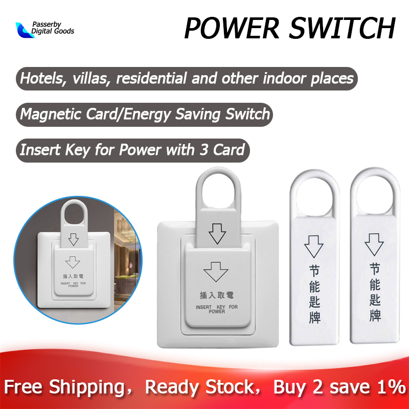 High Grade Hotel Magnetic Card Switch Energy Saving Switch Insert Key ...