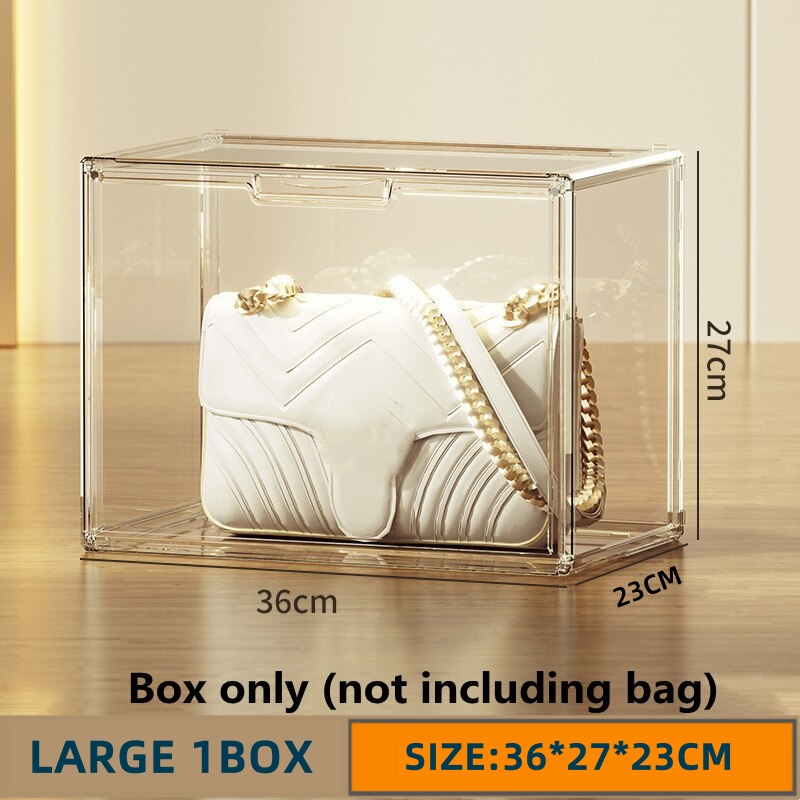 Acrylic Display Case for Handbag Purse &Toys Clear Handbag Storage ...