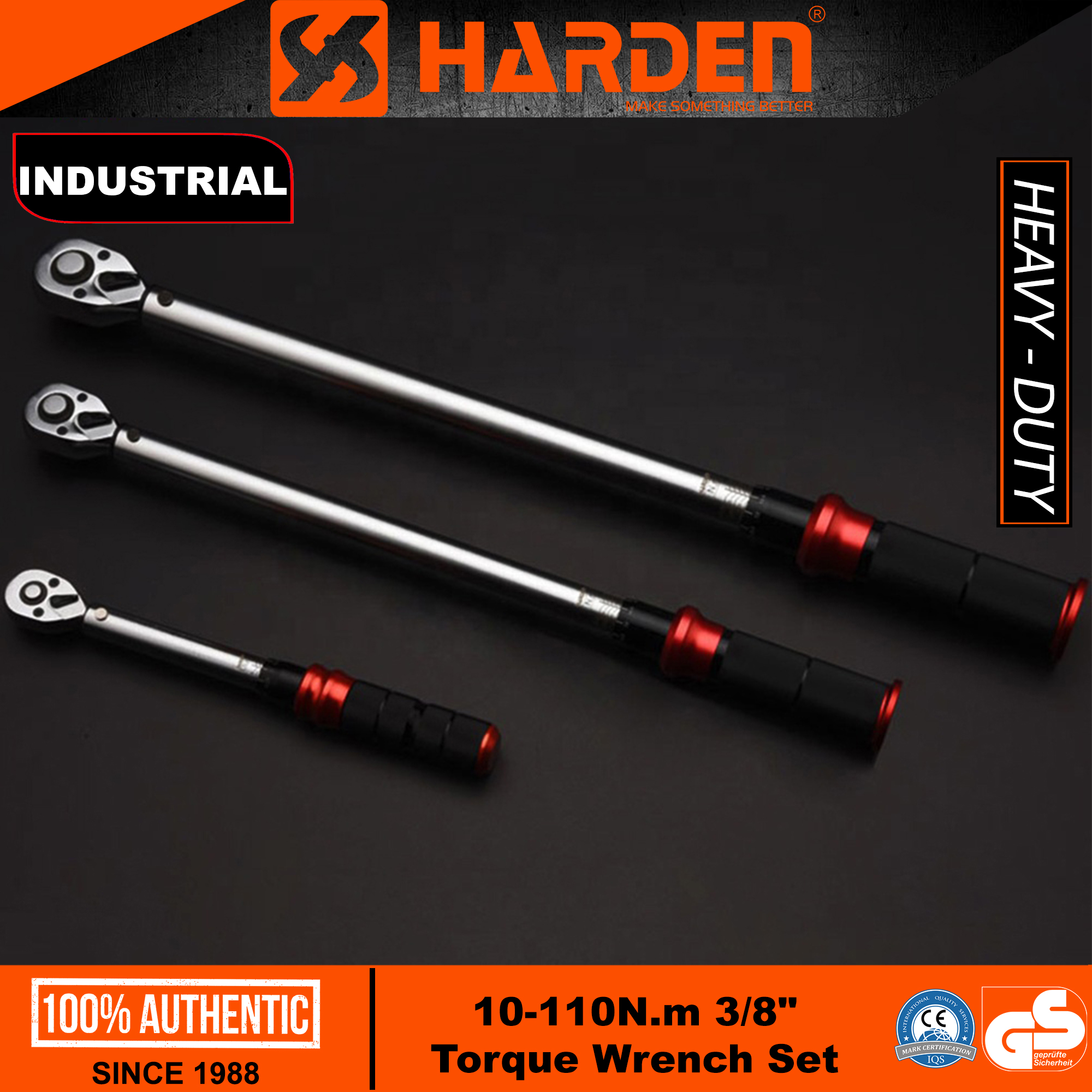 Harden 1/2",3/8" Torque Wrench Set (INDUSTRIAL) Drive Click Type ...