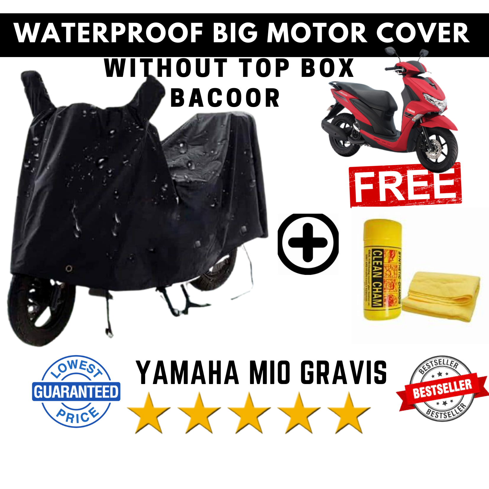 YAMAHA MIO GRAVIS MOTOR COVER WATERPROOF / YAMAHA MIO GRAVIS MOTORCYCLE ...