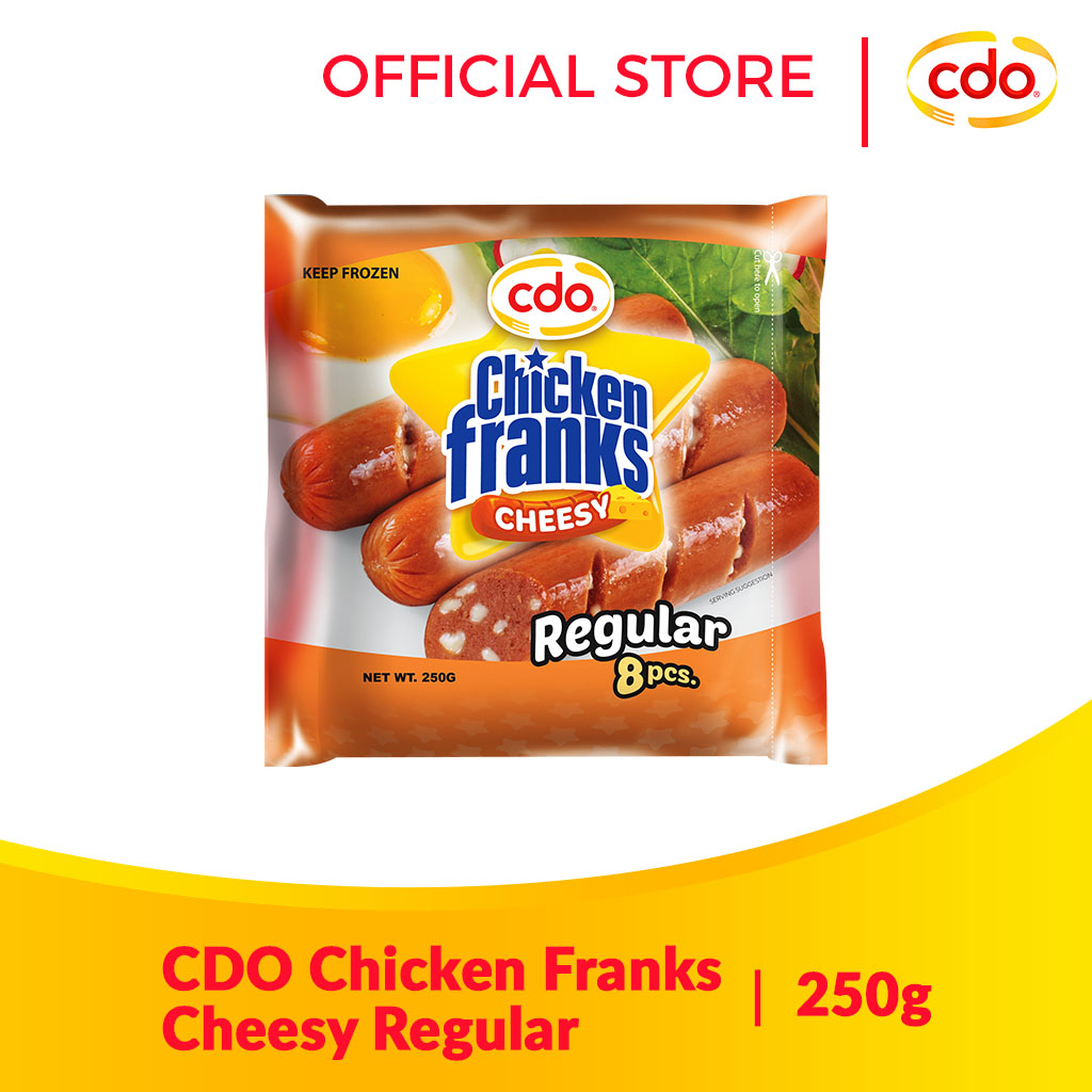 CDO Chicken Franks Cheesy Regular 250g | Lazada PH
