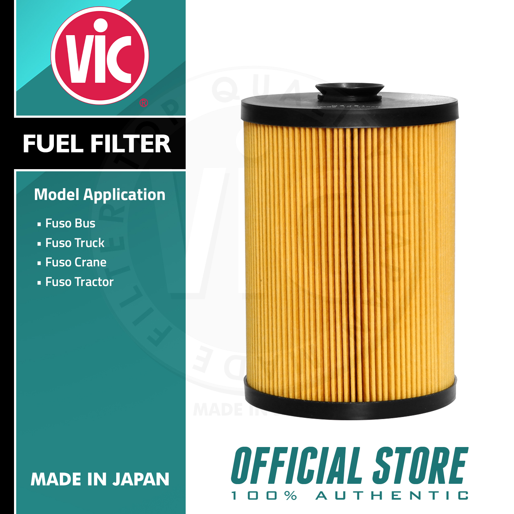 VIC Fuel Filter F-333 for Fuso Super Great (6M70-T), (8DC11), (6M70-T5) | Lazada PH