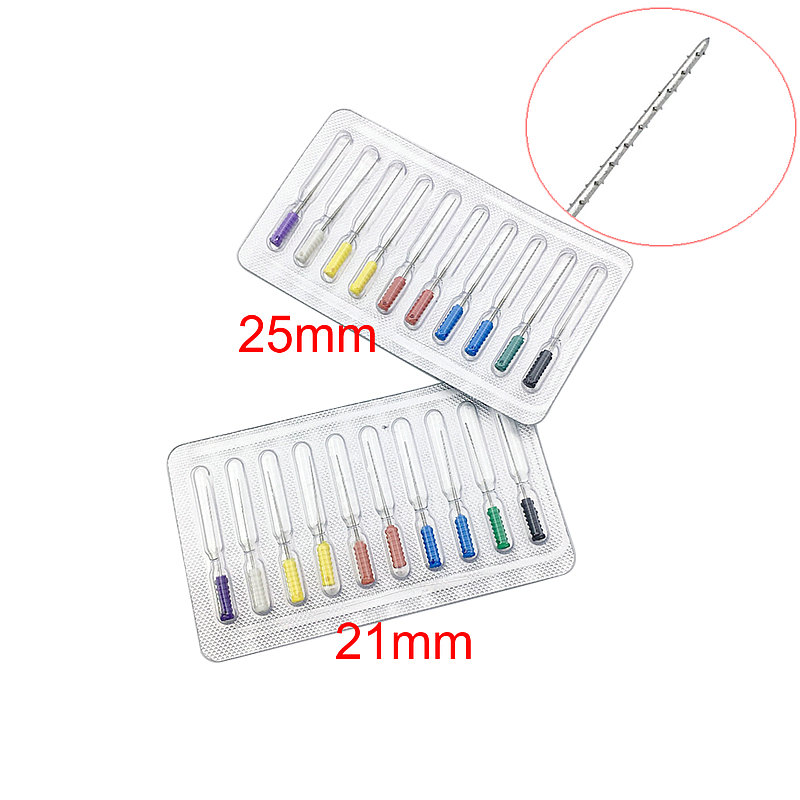 10Pcs/pack Dental Root Canal Cleaning Barbed Broaches | Lazada PH