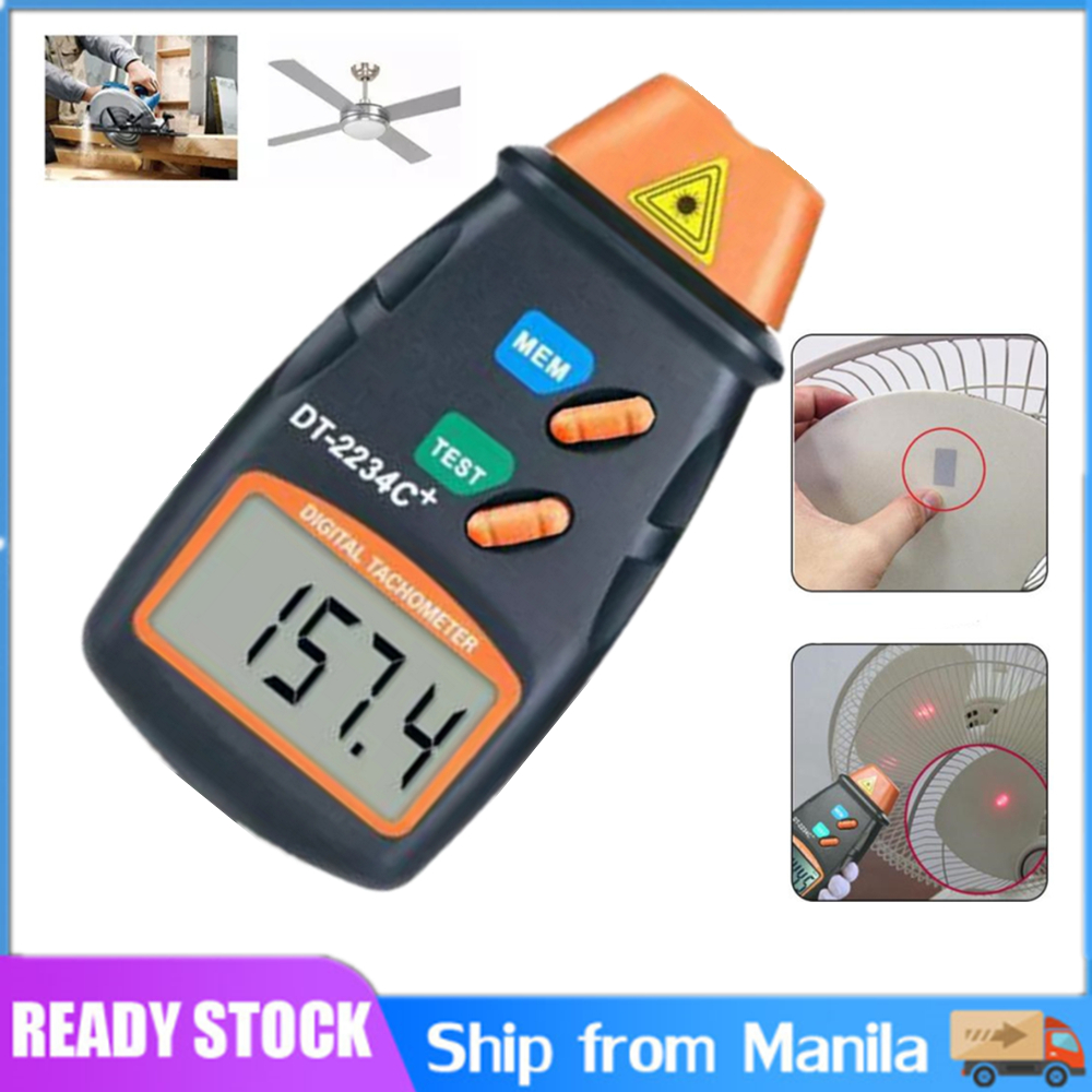 Speed Gauge Handheld Non Contact Laser Photo Tachometer Car Speedometer ...