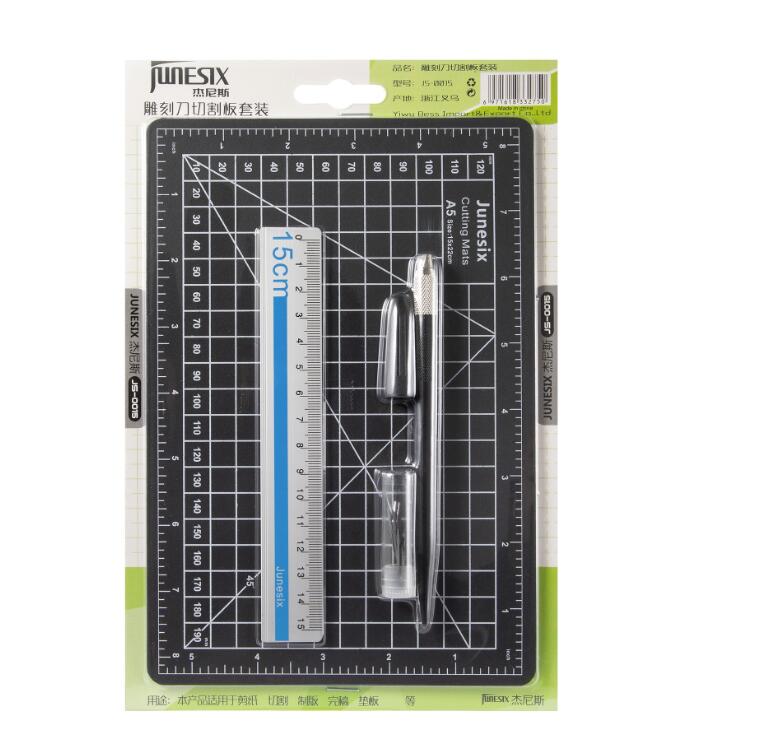 3in1 PVC Cutting Mat Tool Set A5 Size with Ruler & Precision Knife (12 ...