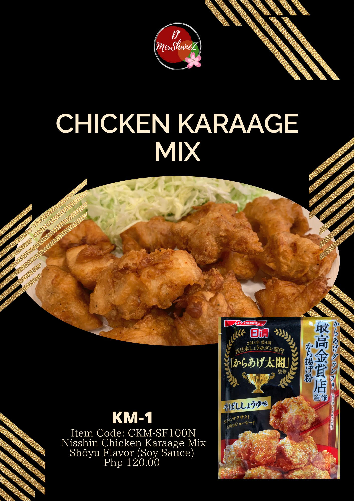 Chicken Karaage Mix Shoyu Flavor Japanese Fried Chicken Mix 100g ...