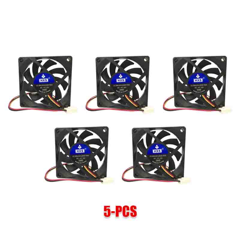 CPU FAN (70MM HXS) DC BRUSHLESS FAN 12V, 3-PIN MINI COOLING FAN/ SMALL ...
