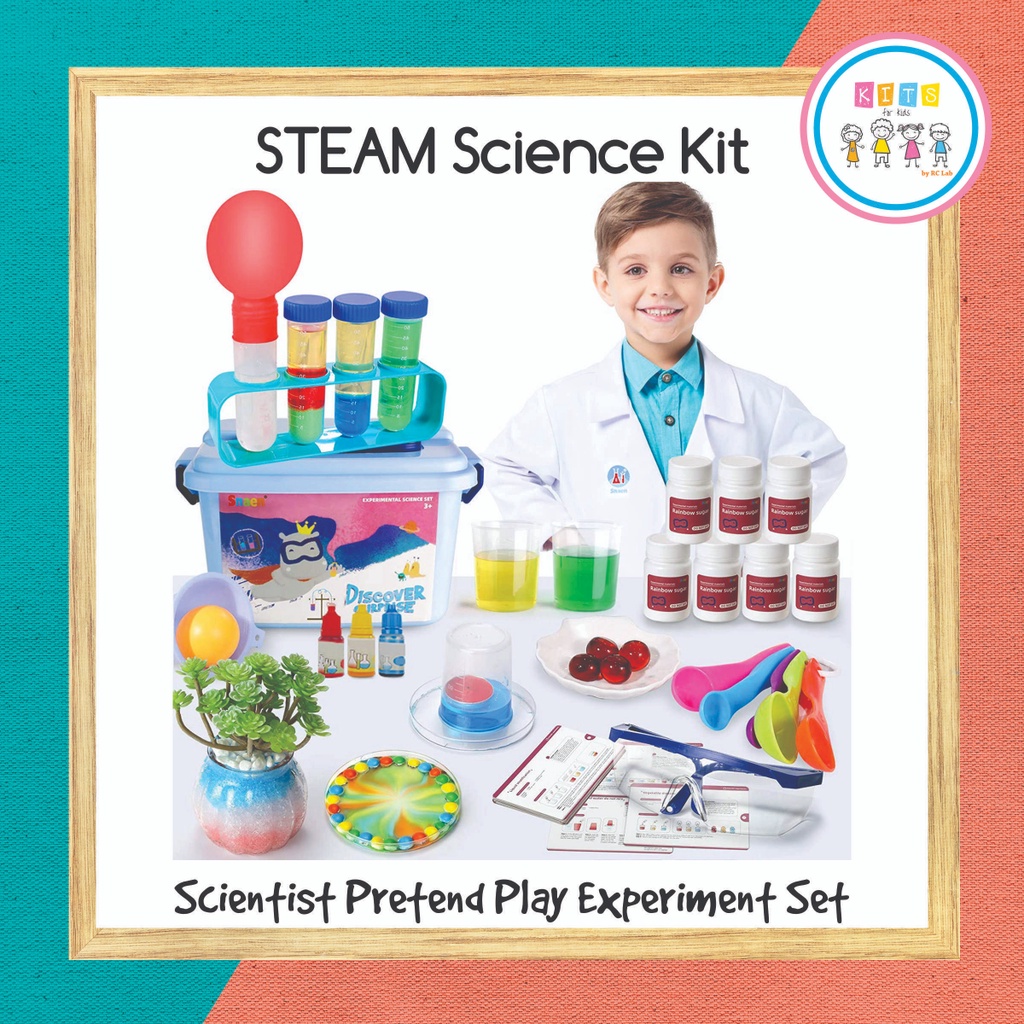 Discover Surprise STEM Science Kit with Lab Gown Educational Toys for ...