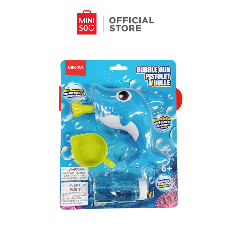 MINISO Inertial Shark Bubble Gun Blue | Lazada PH