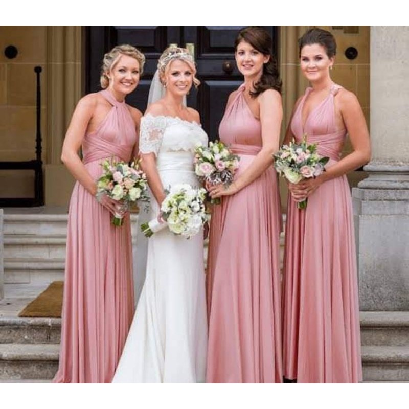 PH-022 INFINITY DRESS WITH TUBE OLD ROSE GOOD QUALITY | Lazada PH