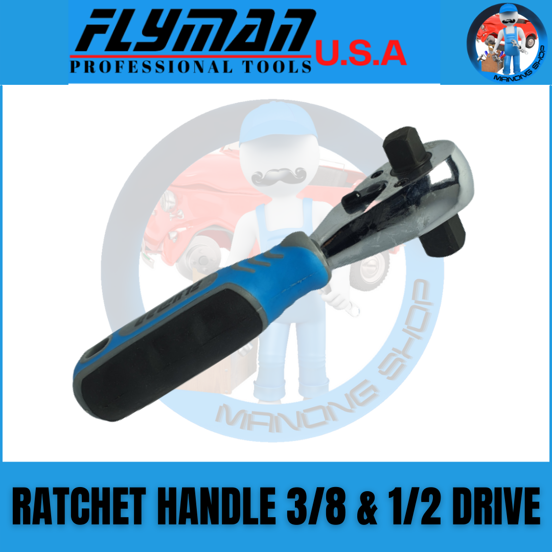 Business01 Flyman Back To Back Ratchet With Rubberized Handle 3/8 And 1 ...