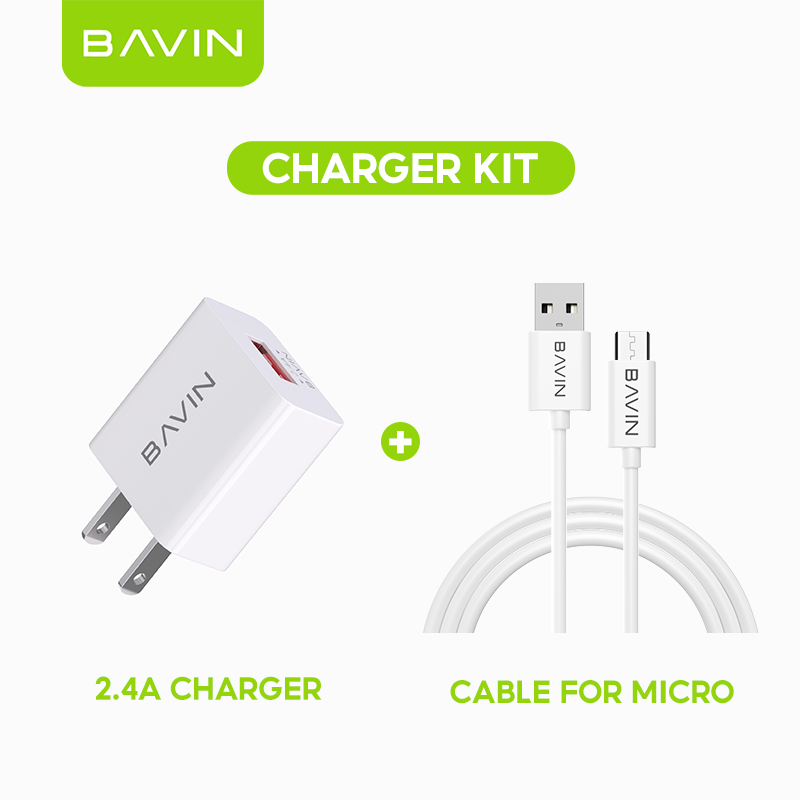 BAVIN PC516 2.4A Phone Wall Charger Mini Universal Charger Quick Charge ...