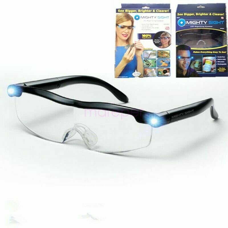 Mighty Sight Glasses with Led Light Reading Glasses Magnifying Glass ...
