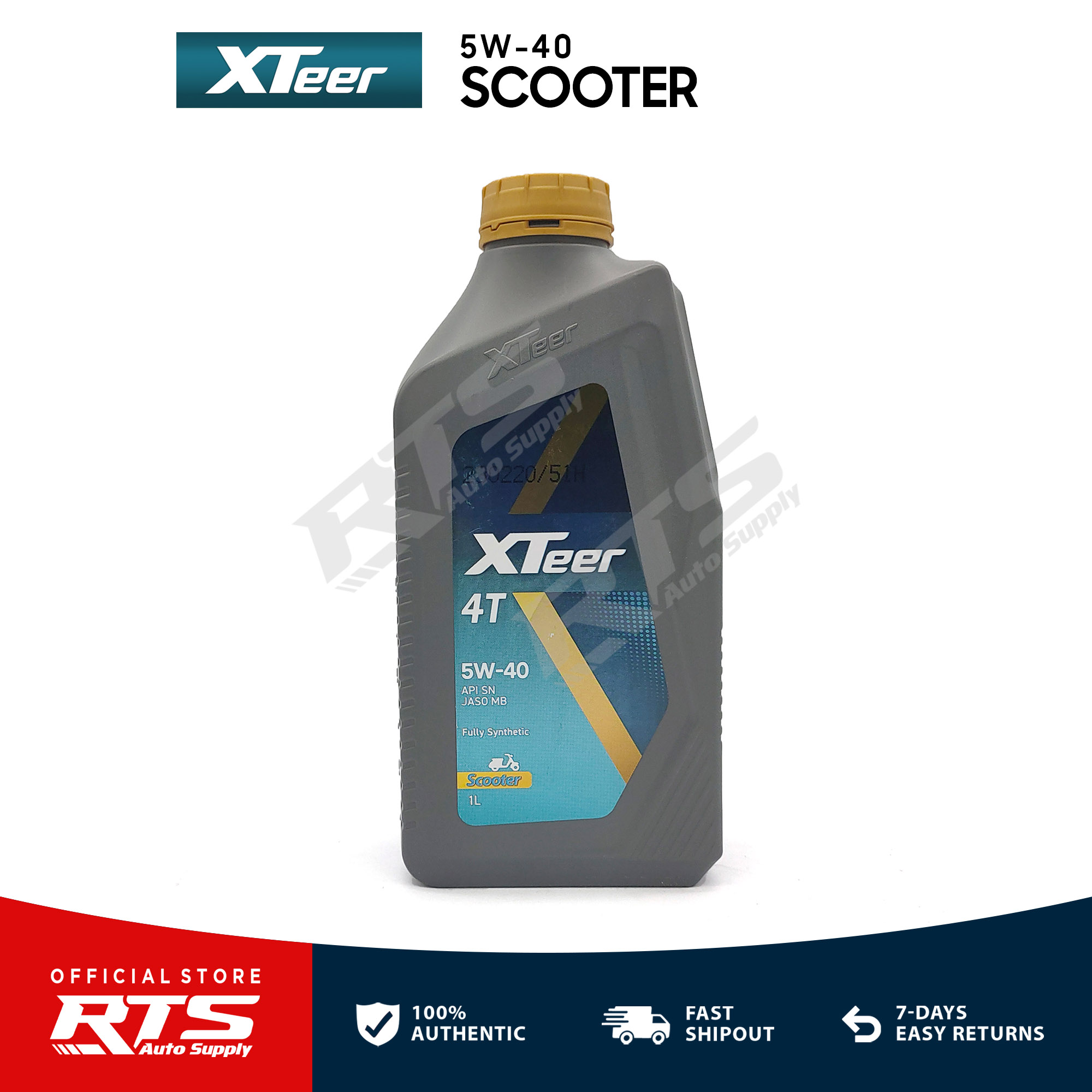Xteer 4T Fully Synthetic Engine Oil / Scooter Engine Oil API SN JASO MB ...
