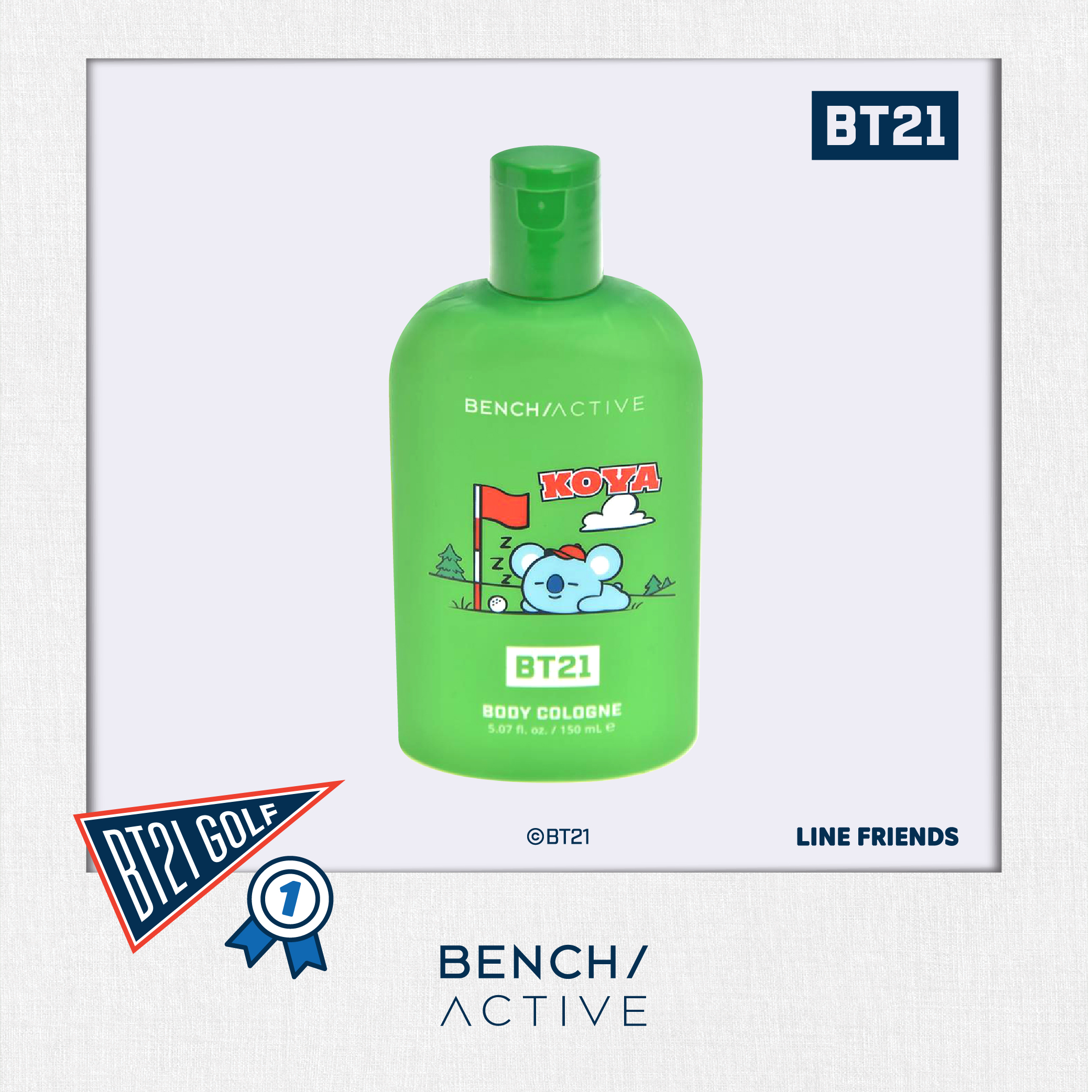 BENCH- CQB0150 Bench Active BT21 150ml Body Cologne | Lazada PH