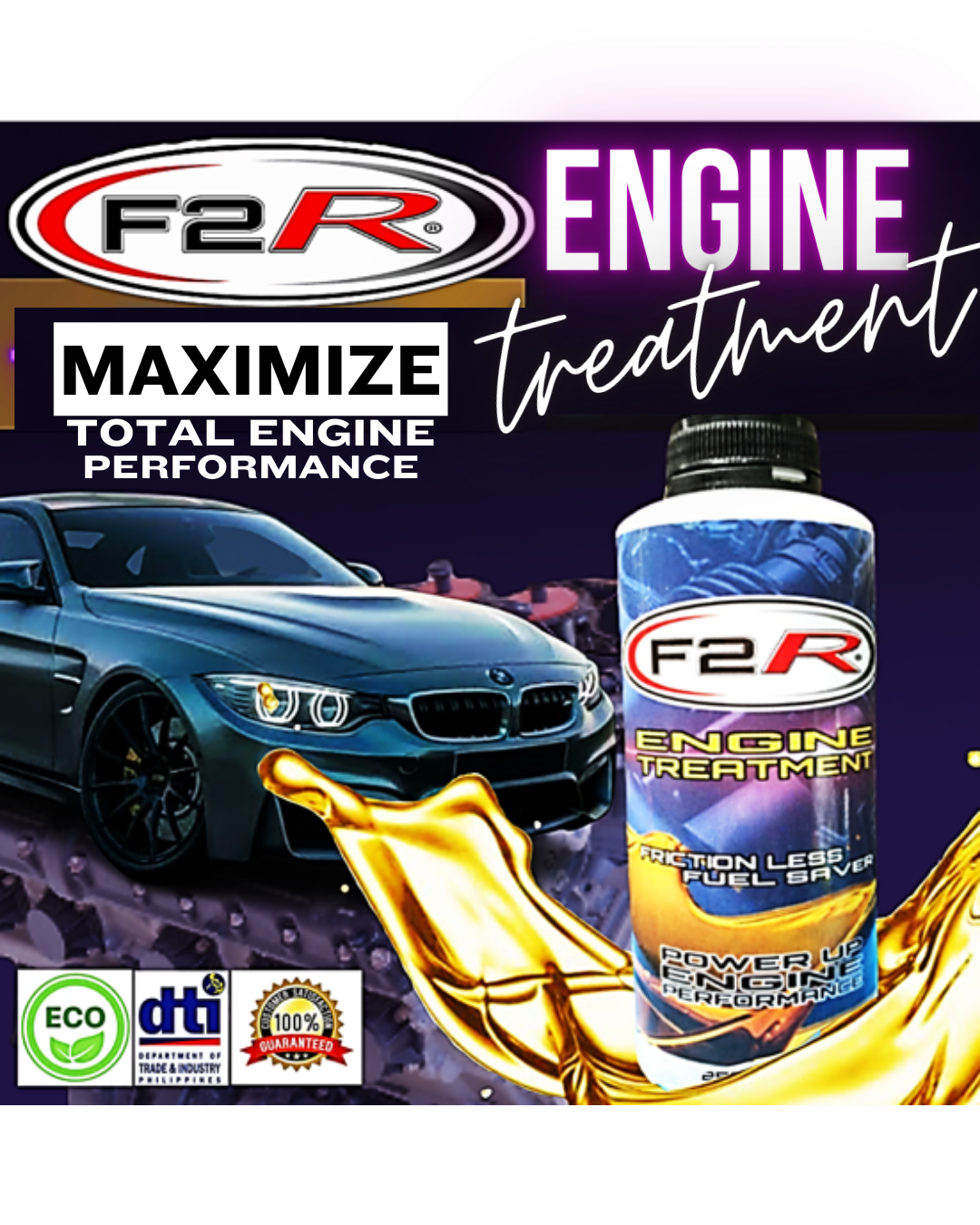 F2R Racing Oil Additives Complete Engine Treatment - Authorized Outlet ...