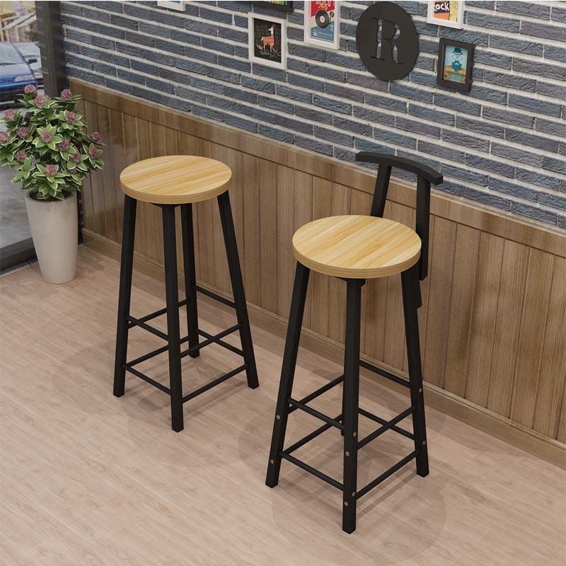 70cm Nordic Bar Stool High Chair Home Dining Chair Stool High Chair Bar ...