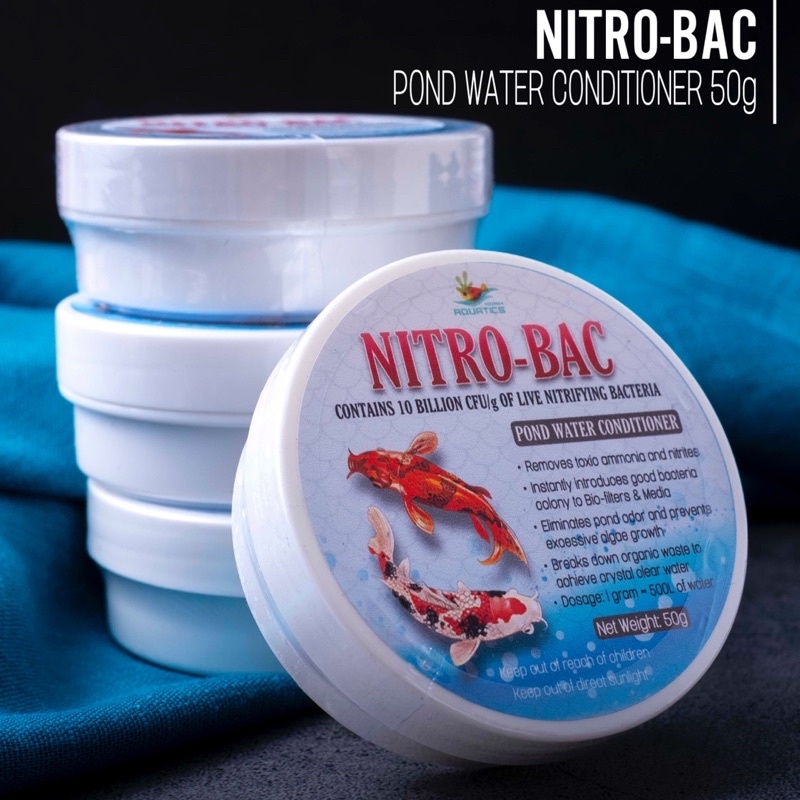 Nitro-Bac Pond Conditioner 50g by Noah Aquatics Nitrifying Bacteria ...