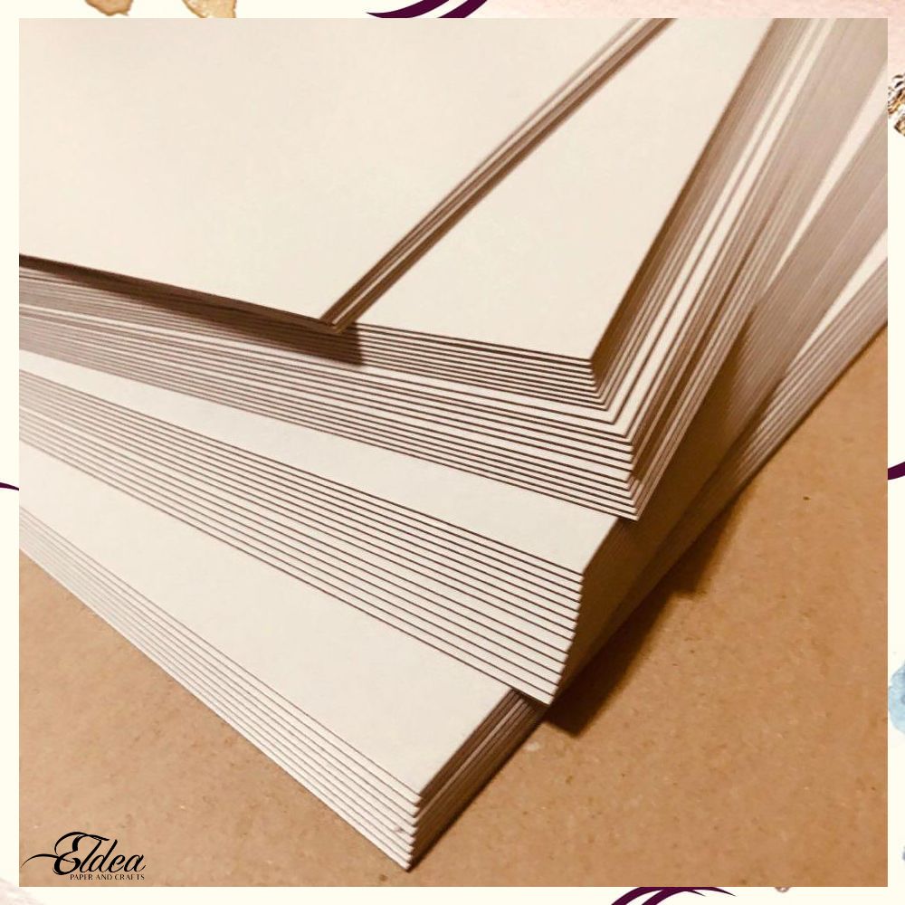 50pcs A6/Pre-cut Size Fold Cote/Clay Coated Board Paper 200-350gsm for ...