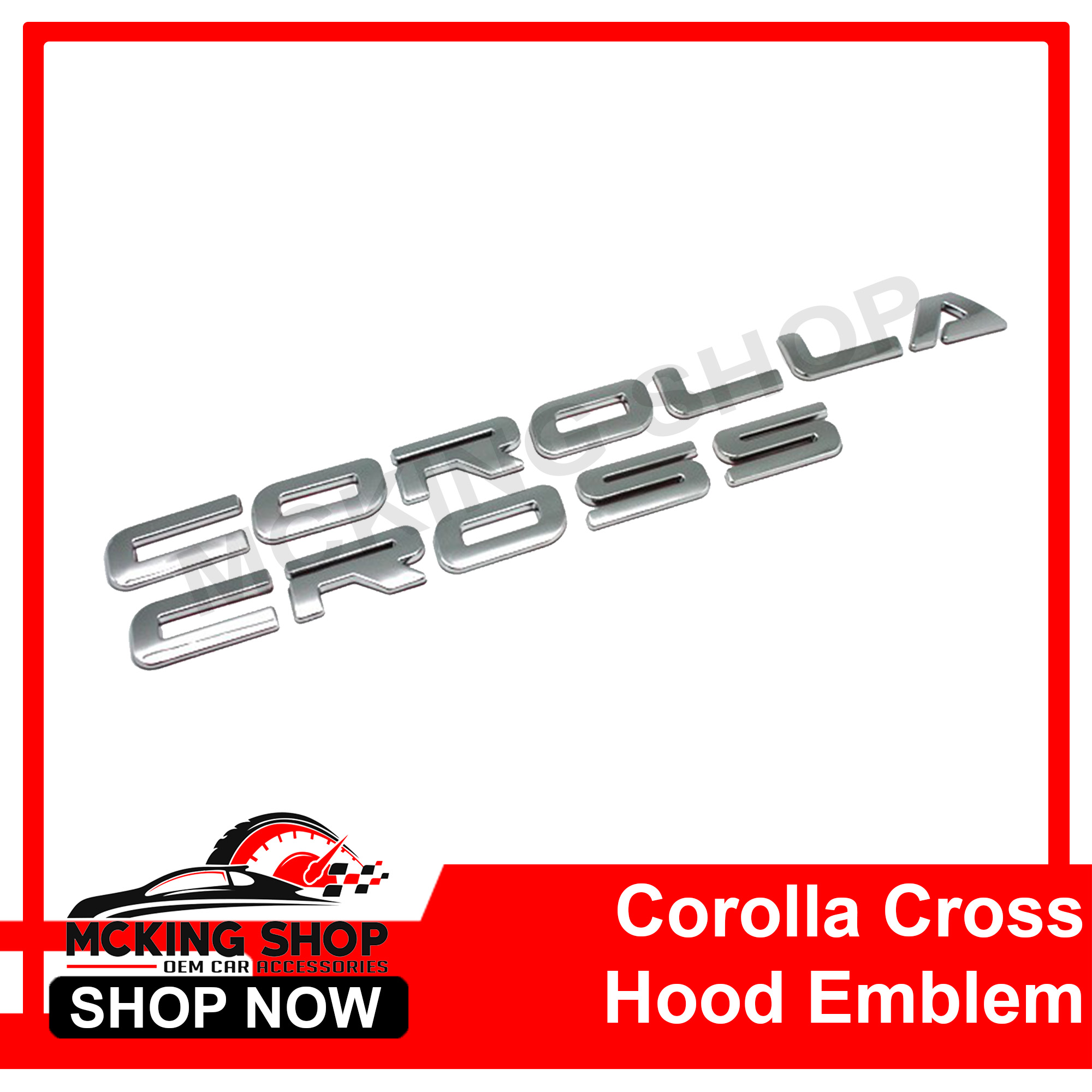 COROLLA CROSS Hood Emblem (Chrome) | Lazada PH