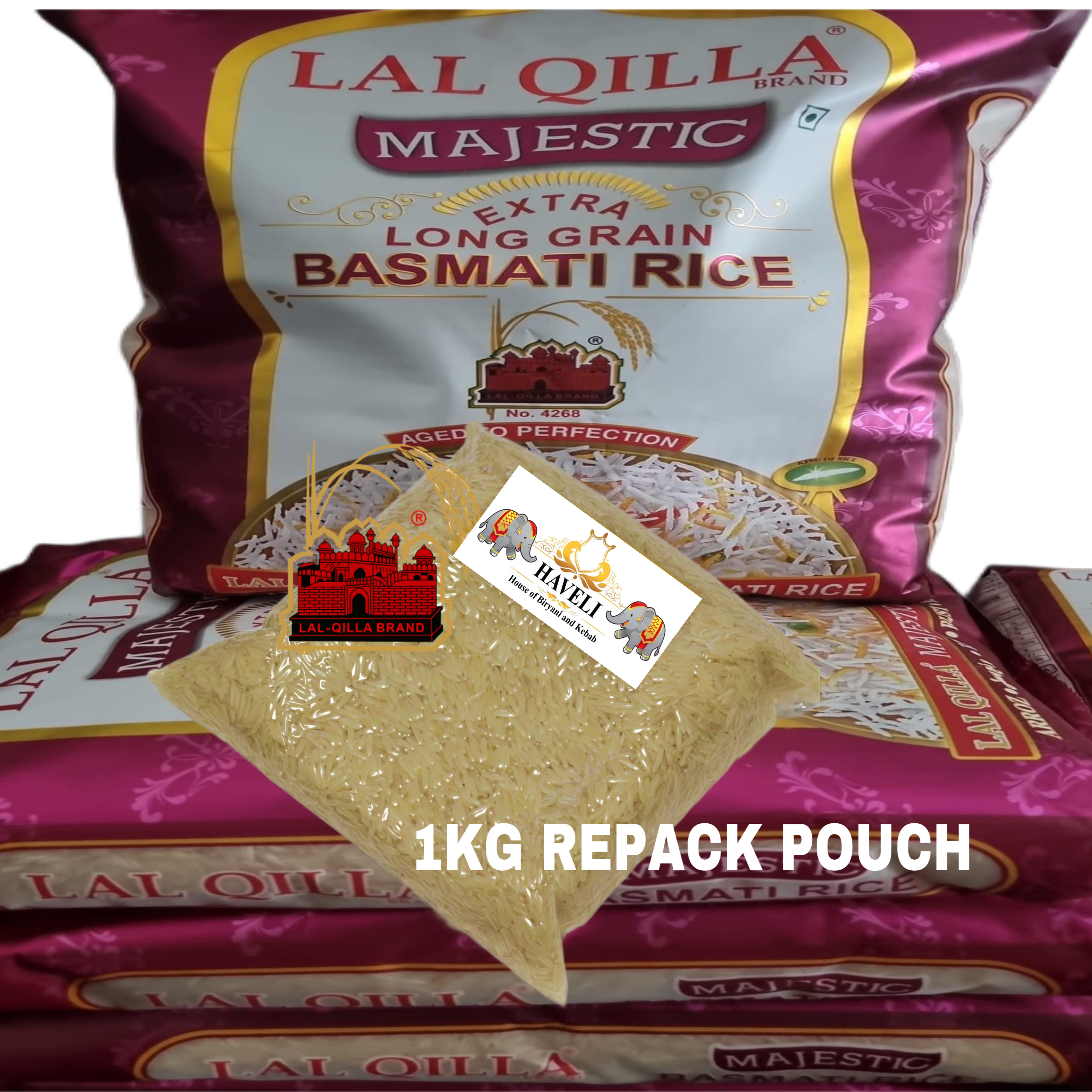 Repack Lal Qilla Majestic Basmati Rice From India 1KG | Lazada PH