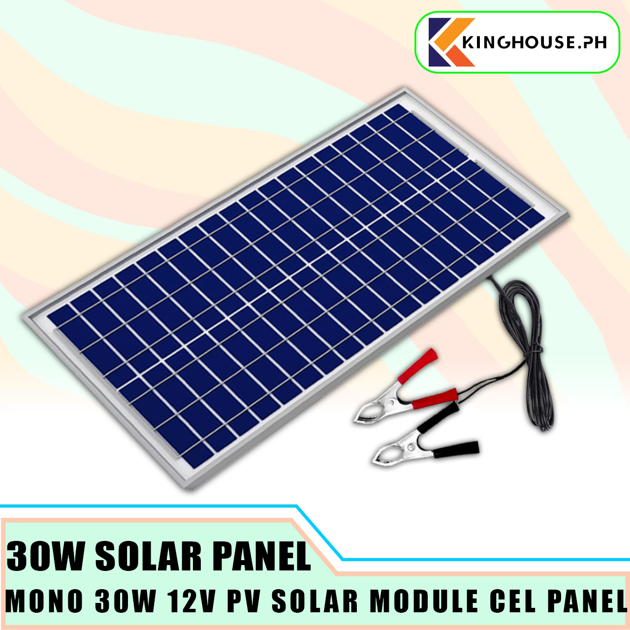 GOOD LIGHT PLUS 30W Solar Panel Mono 30 Watt 12 Volt Pv Solar Module ...