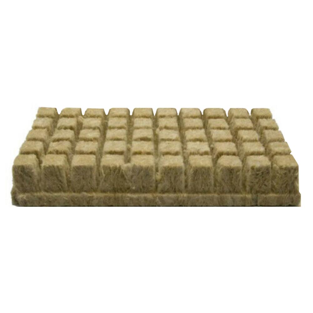 50pcs Rockwool Sheet Block Starter Plugs Cubes Hydroponic Grow Media ...