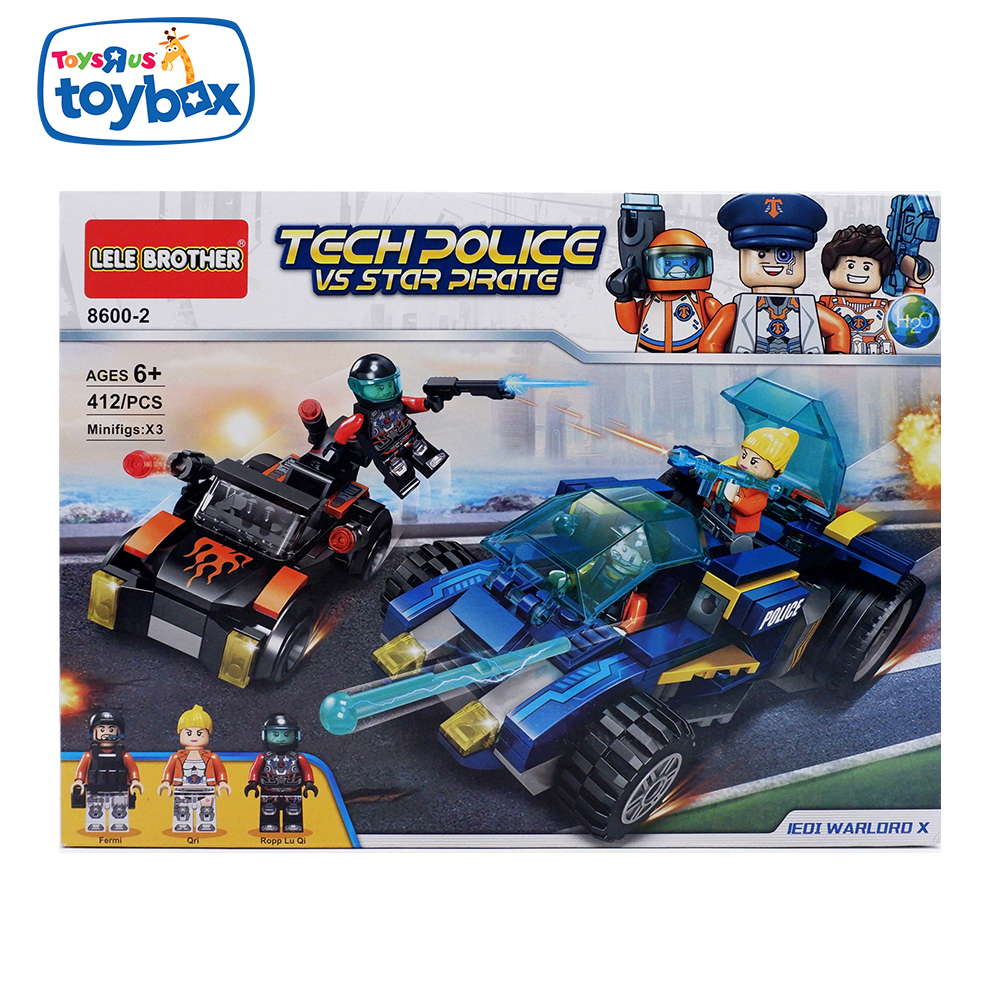 Lele Brother Building Blocks 8600-2 Tech Police VS Star Pirate (412pcs ...
