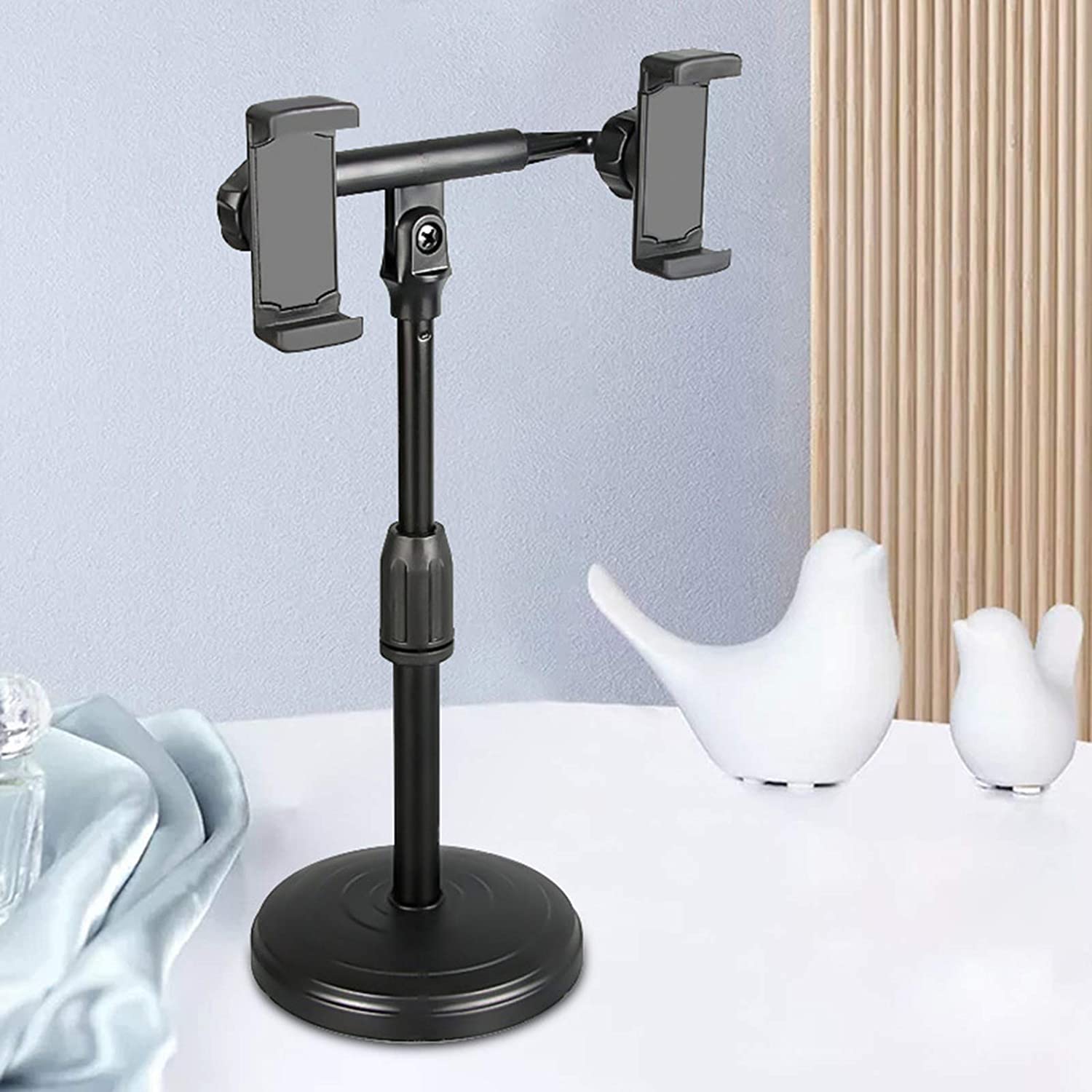 Dual device Adjustable Large Base Mobile Phone Stand Holder Ideal For ...