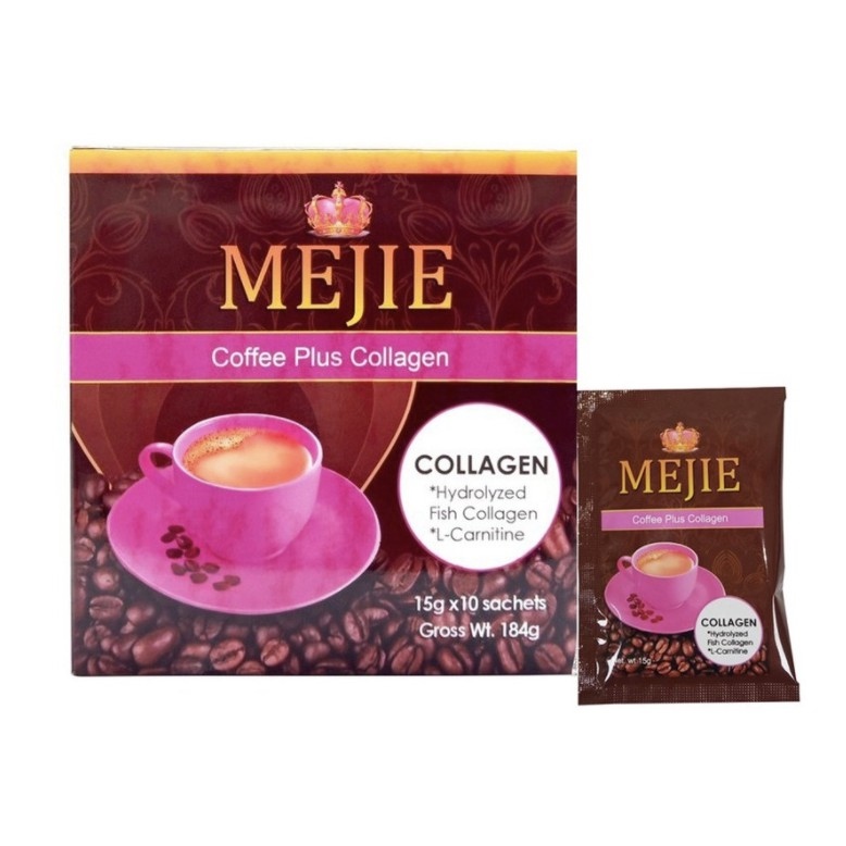 MEJIE SLIMMING COFFEE (Collagen L- Carnitine Green Tea Extract Garcinia ...