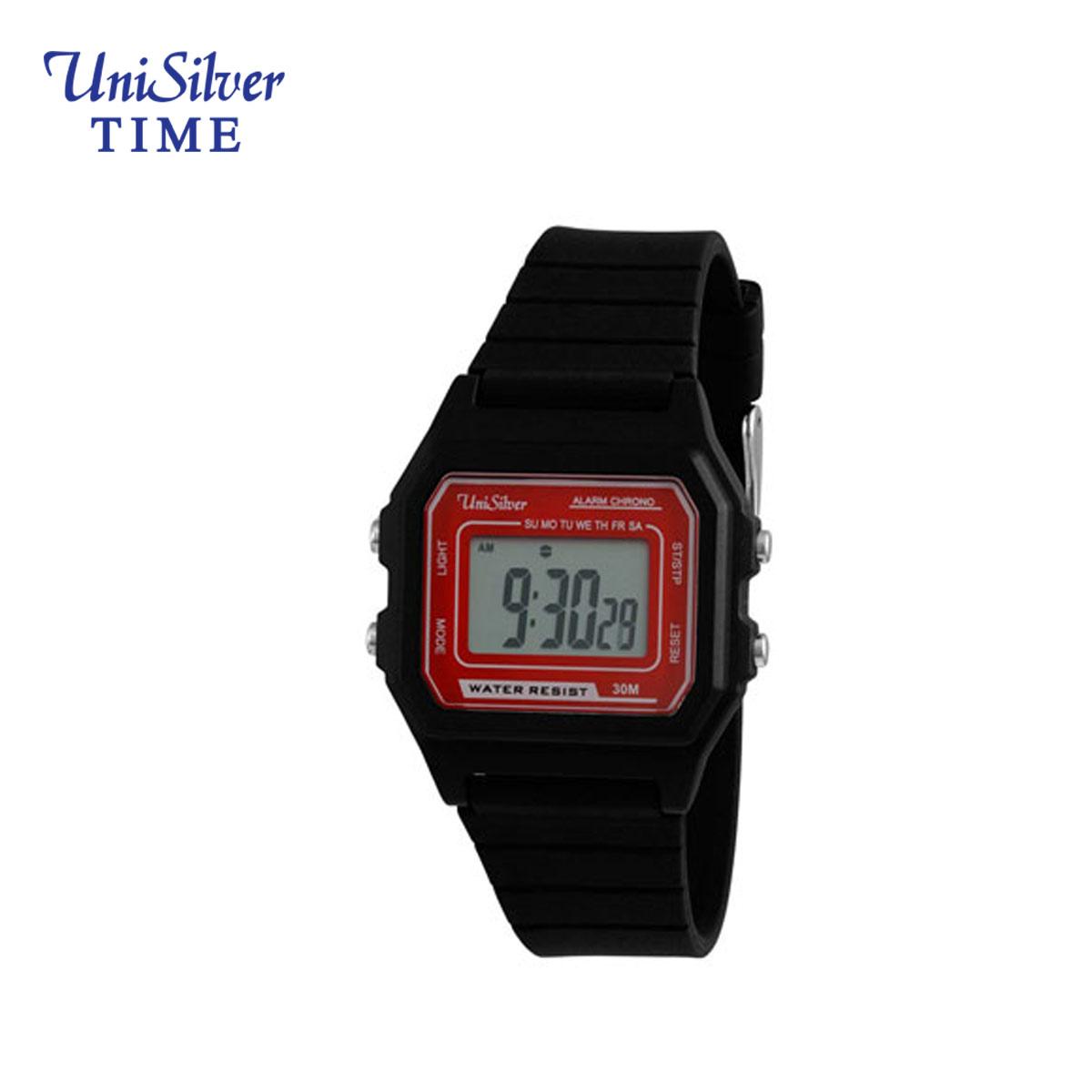 UniSilver TIME Men's Black Digital Rubber Watch KW3220-1002 | Lazada PH