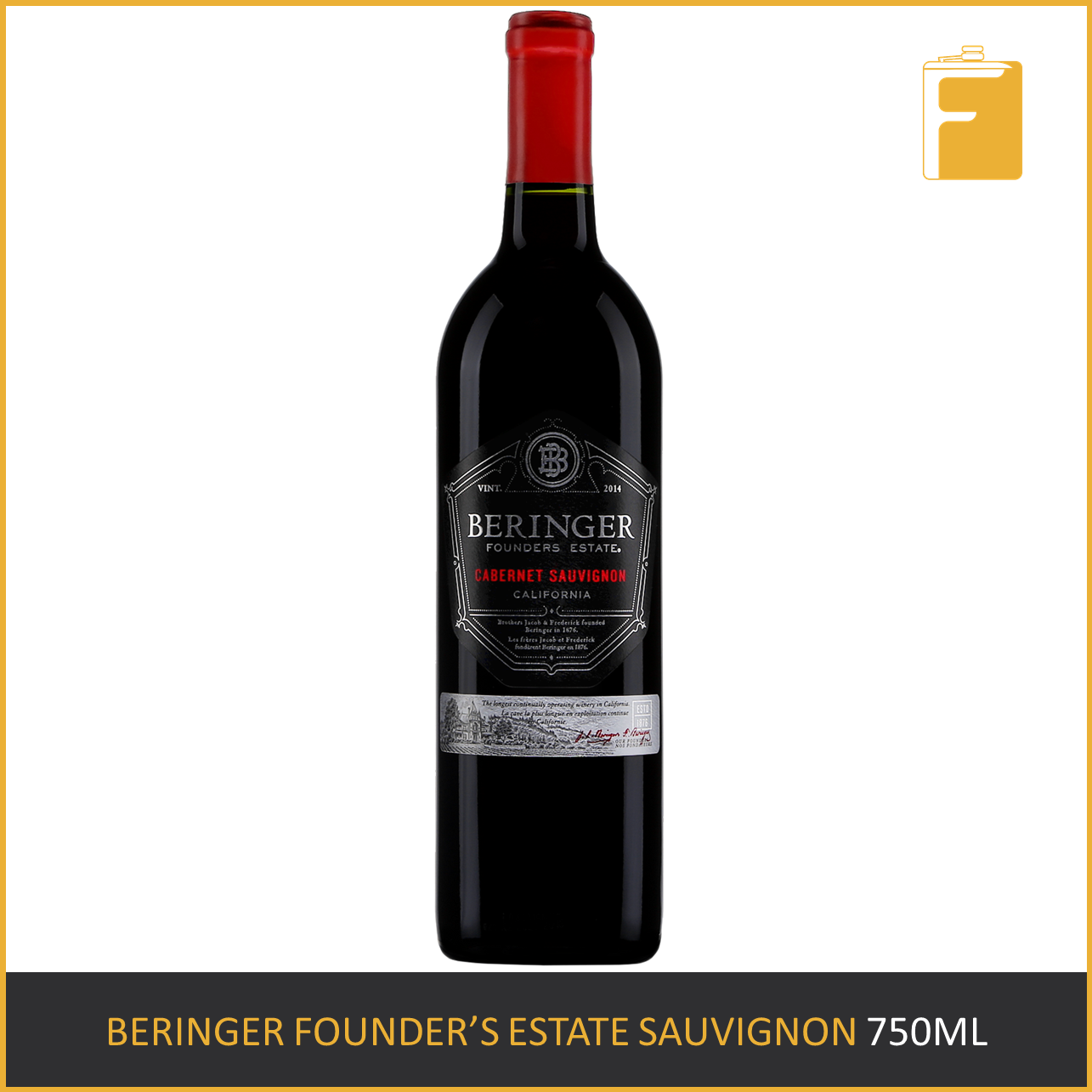 Beringer Founder's Estate Cabernet Sauvignon Red Wine 750mL | Lazada PH